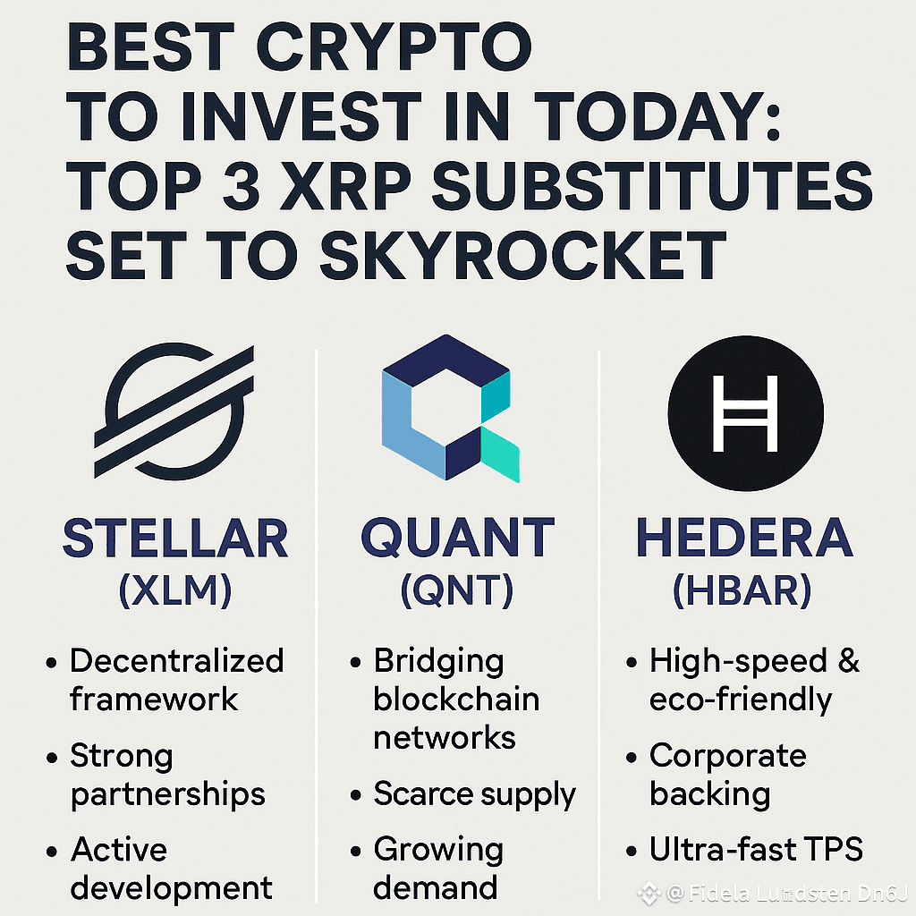 $XRP $XLM $QNT Best Crypto to Invest In Today: Top 3 XRP Su | Miss Rani7898 on Binance Square