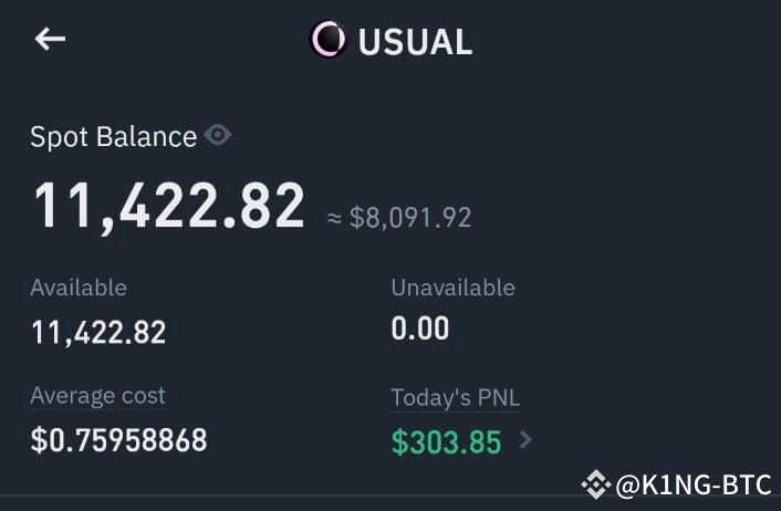 $USUAL I will buy more, when reached $0.5, and $0.3 | K1NG-BTC on Binance Square