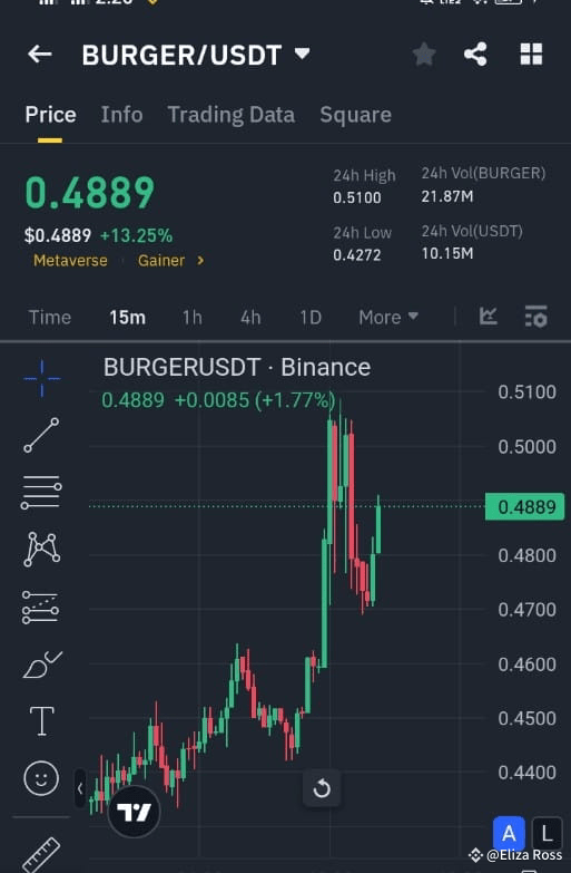 🍔 $BURGER /USDT – Metaverse Momentum on the Rise! 🚀 $BURG | Eliza Ross on Binance Square