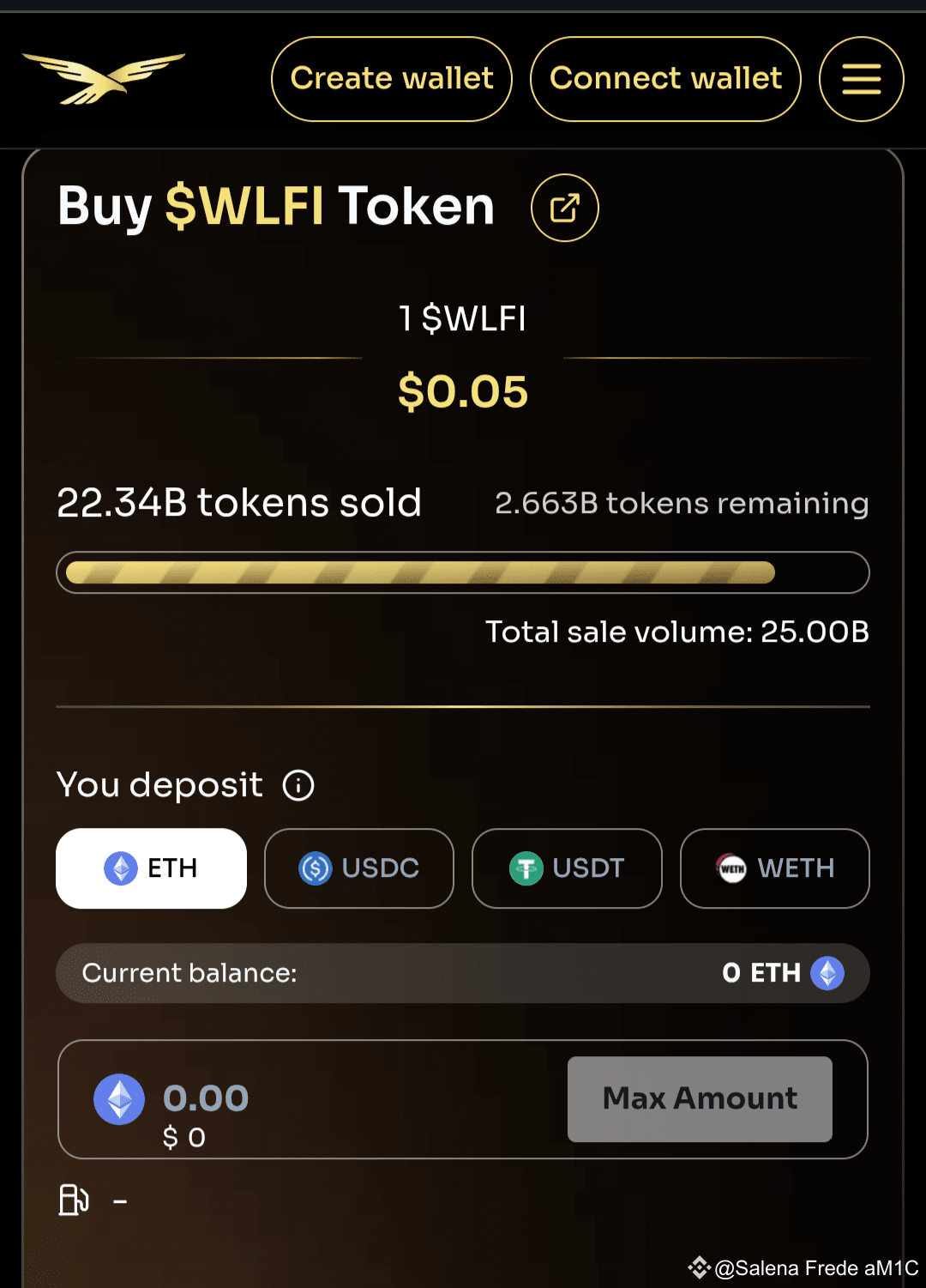 Will it be ?? 0.05 usdt $WLFI .. it seems to be the official | Salena Frede aM1C on Binance Square
