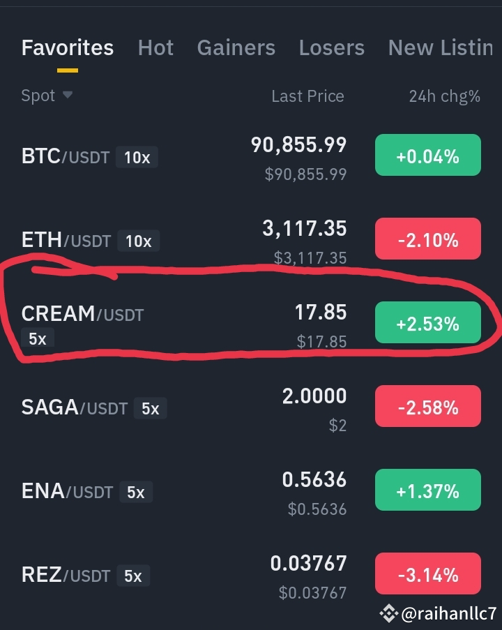 guys I request please buy cream coin$CREAM | raihanllc7 on Binance Square