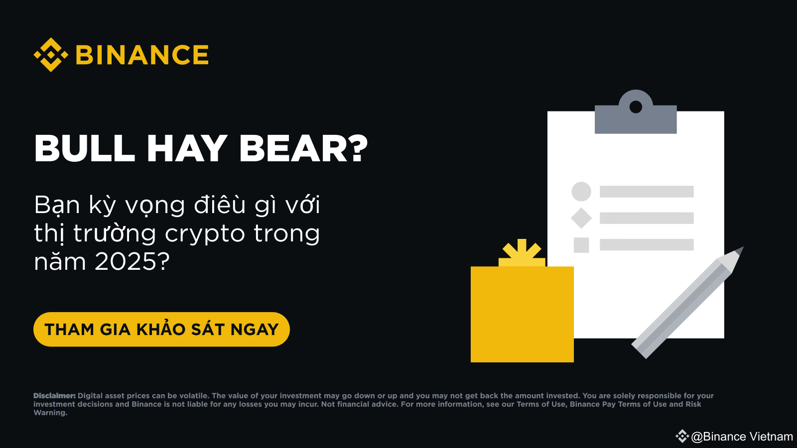 🗳️Your perspective is always important to Binance! Join ou | Binance Vietnam on Binance Square