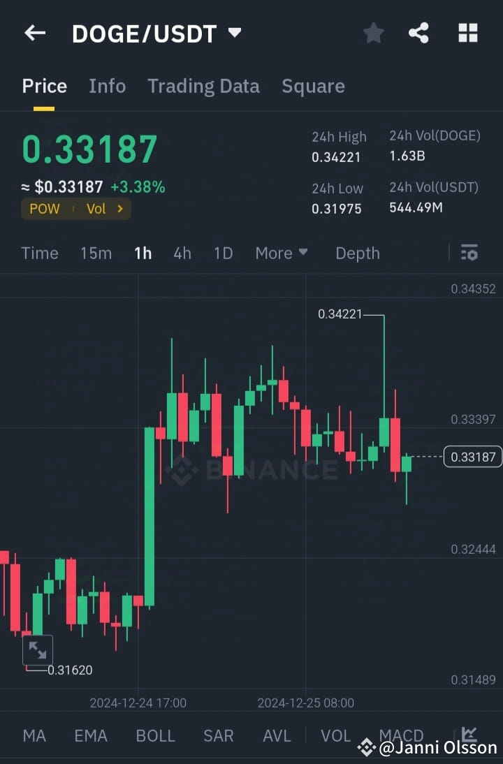 🐕 $DOGE DOGE/USDT: The Memecoin Momentum Continues! 📊 C | Janni Olsson on Binance Square