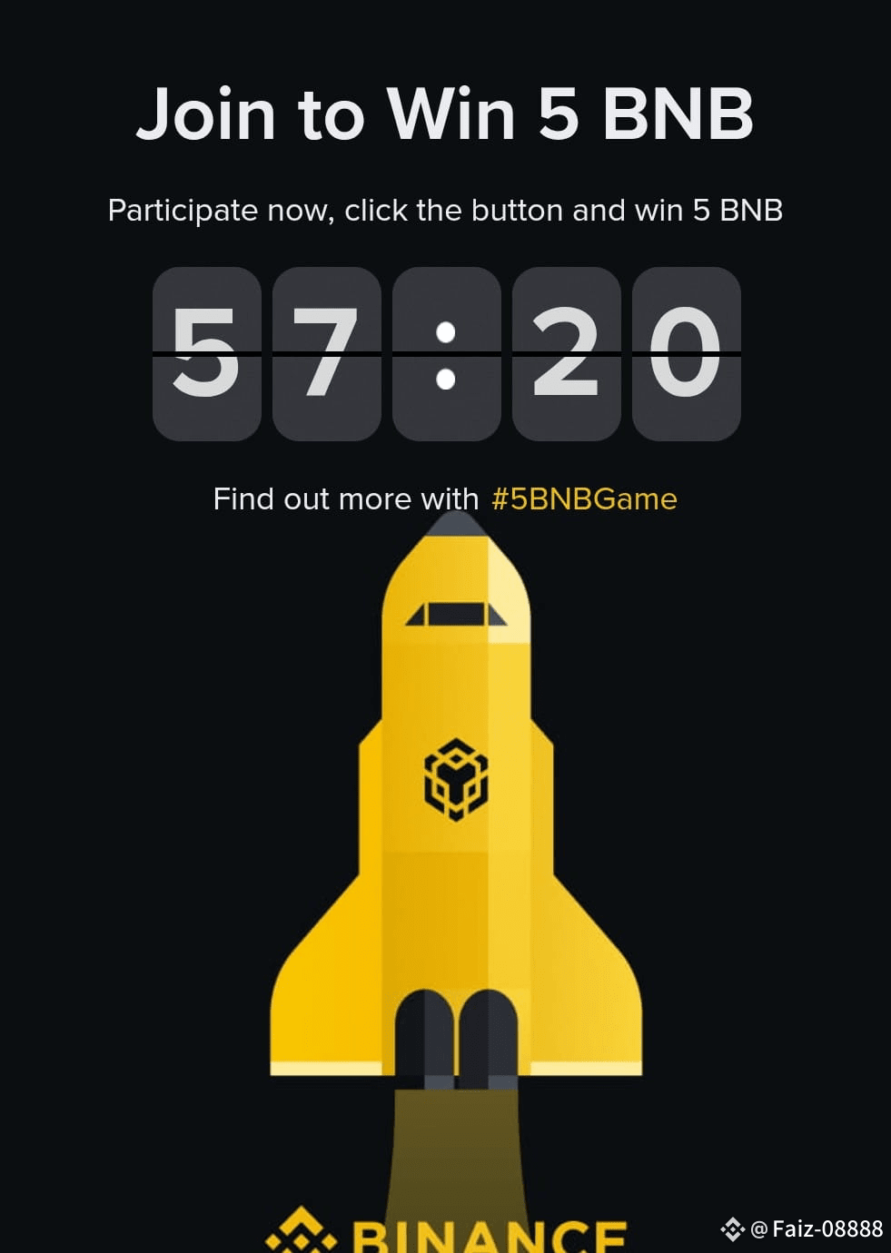 Share the fun game rewards 5 BNB🤑🤑🤑🤑 #MarketRebound 👇 | Faiz-08888 on ...