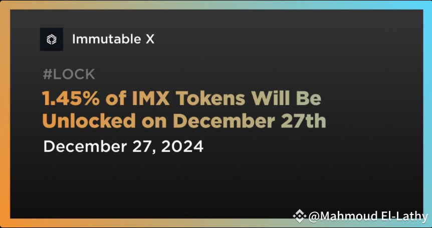 24,520,000 Immutable X (IMX) tokens will be released Importa | Mahmoud ...