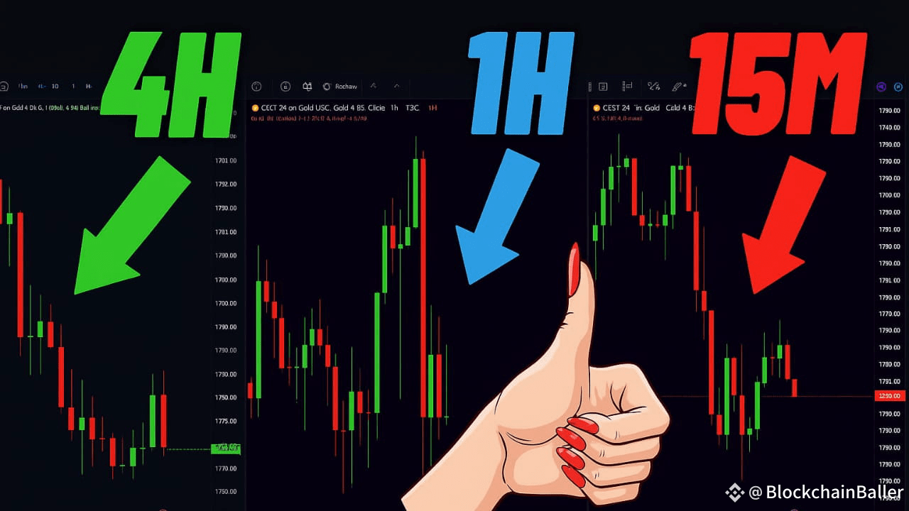 The 5-Minute Chart Hack: How I Read 3 Timeframes 30min,1hr, 4hr Like a ...