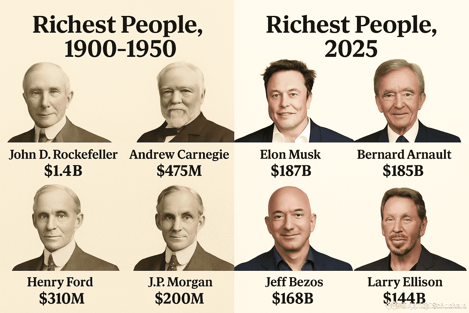) 🏛️ From Rockefeller to Musk: How Wealth Evolves — and Why | Kamila ...