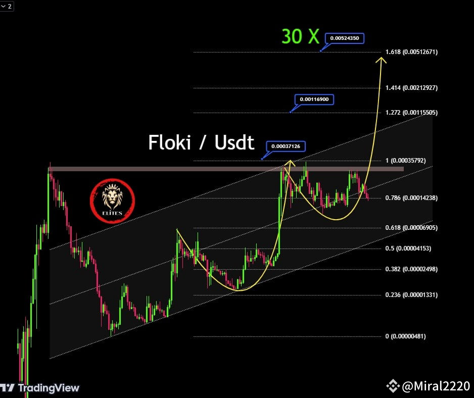 $FLOKI / USDT Analysis 🎯 Targets: 1️⃣ $0.00037126 2️⃣ $0.0 | Miral2220 on Binance Square
