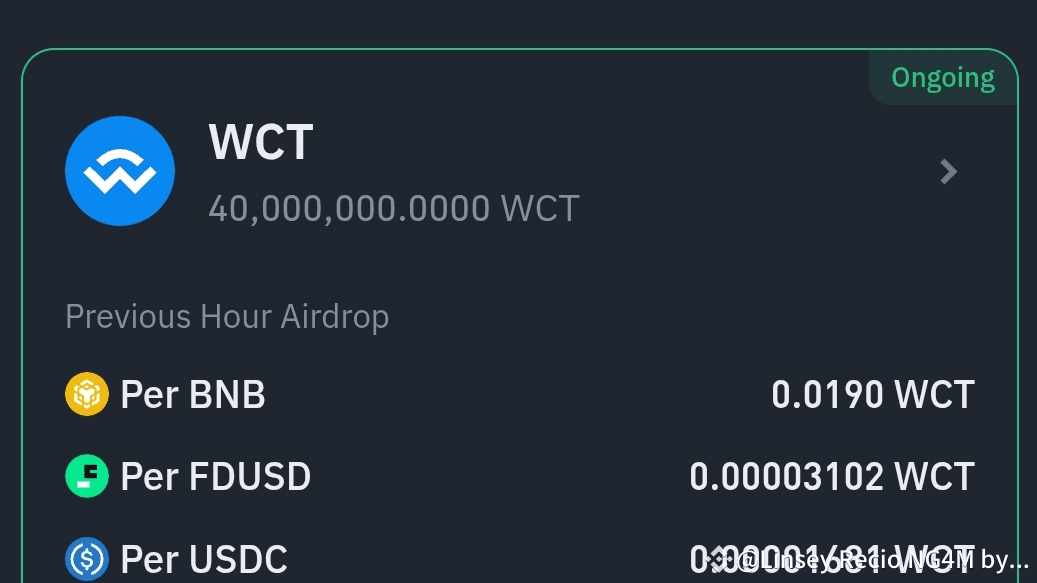 ️Special wct coin | Linsey Recio NG4M by USA on Binance Square