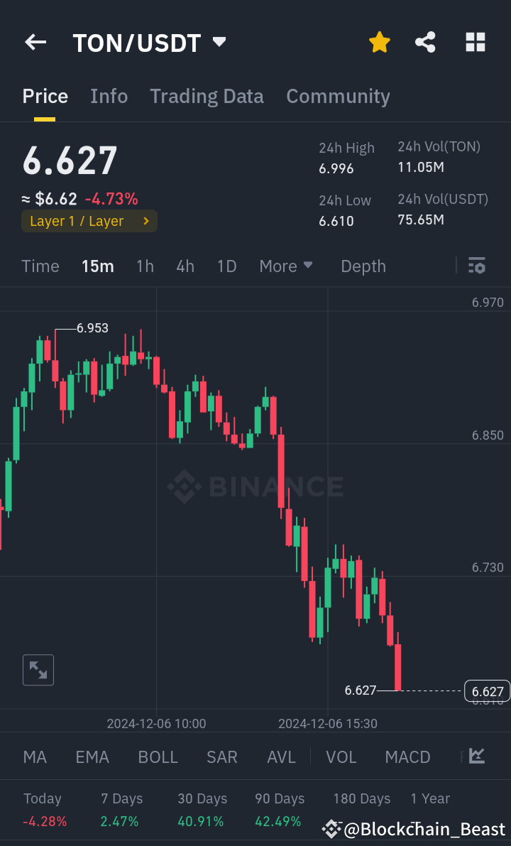 $TON $TON TON/USD Price Analysis: Critica | Blockchain_Beast on Binance Square