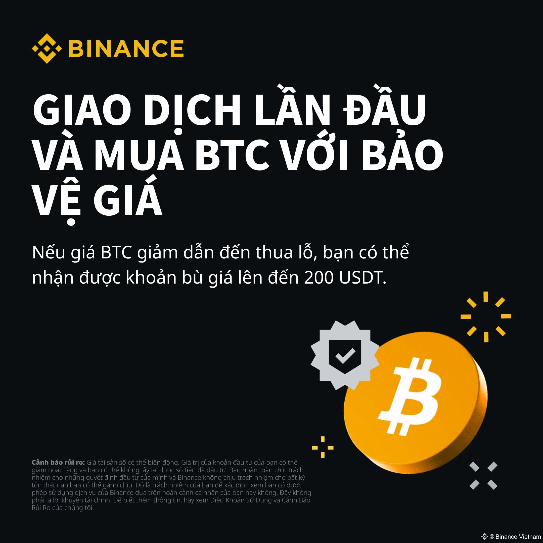 🛡️ First transaction $BTC ? Don't worry about losses – Bina | Binance ...
