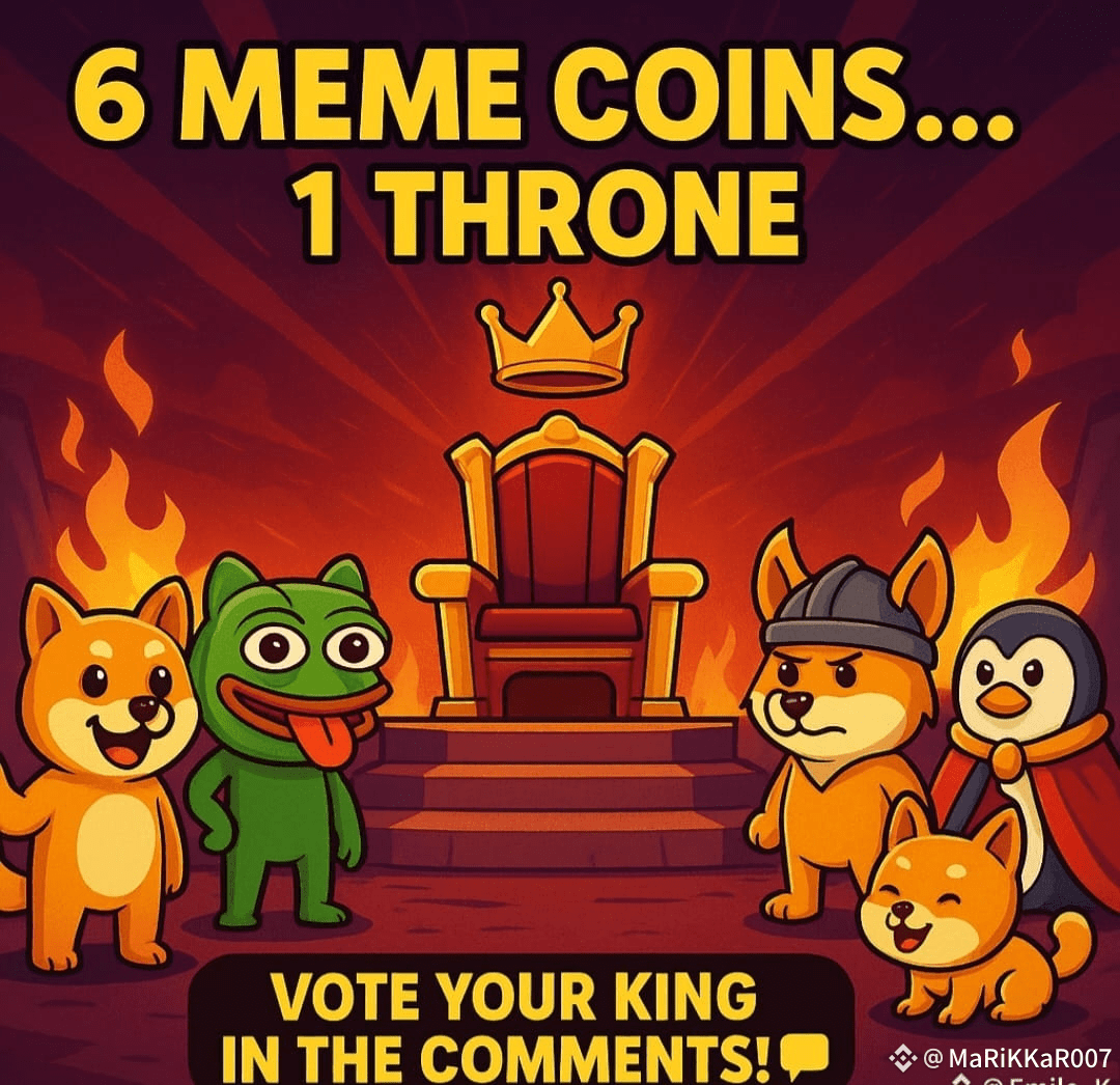 🐶 Six #MEME coins vs One Throne,who will be the KING to own ...