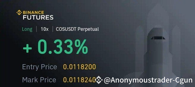 $COS Long | Anonymoustrader-Cgun on Binance Square
