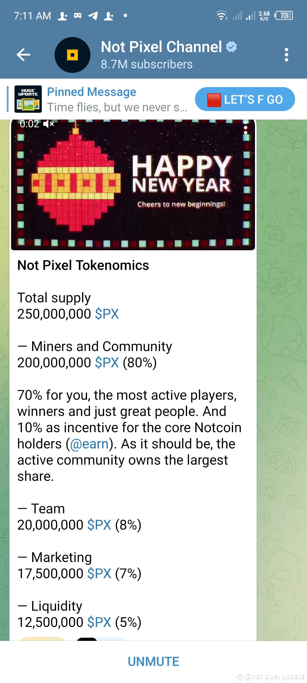 With Notpixel having a total supply of 250 million $PX At; | not pixel ...