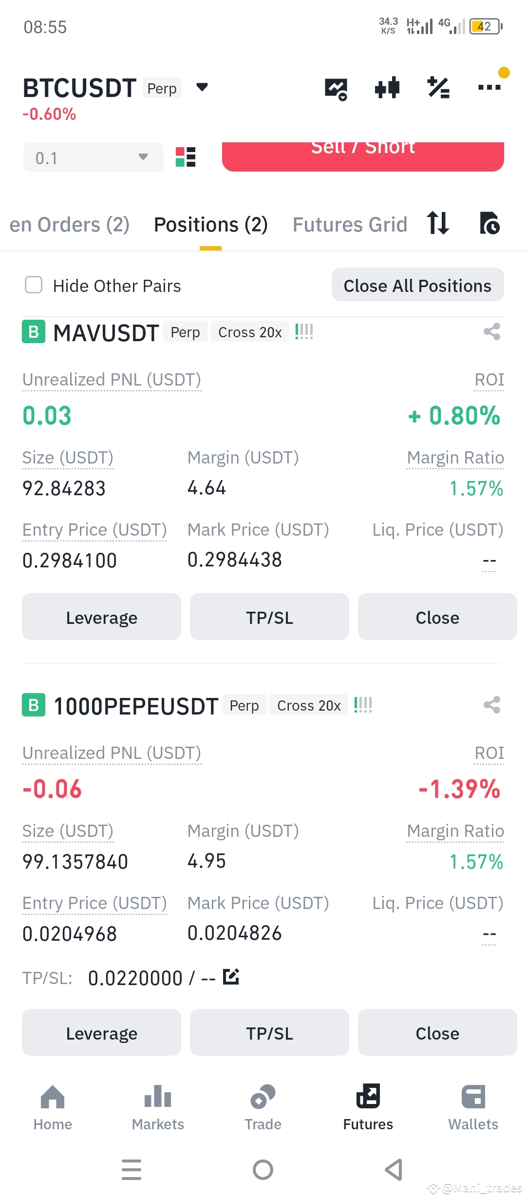 Can we reach 5+ profit on each trade in 48 hour on zero liqu | Mani ...