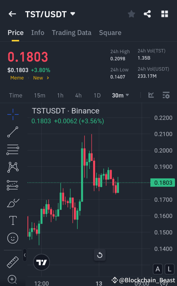 $TST /USDT Market Analysis & Trading Strategy 📈 Market Vol | Blockchain_Beast on Binance Square