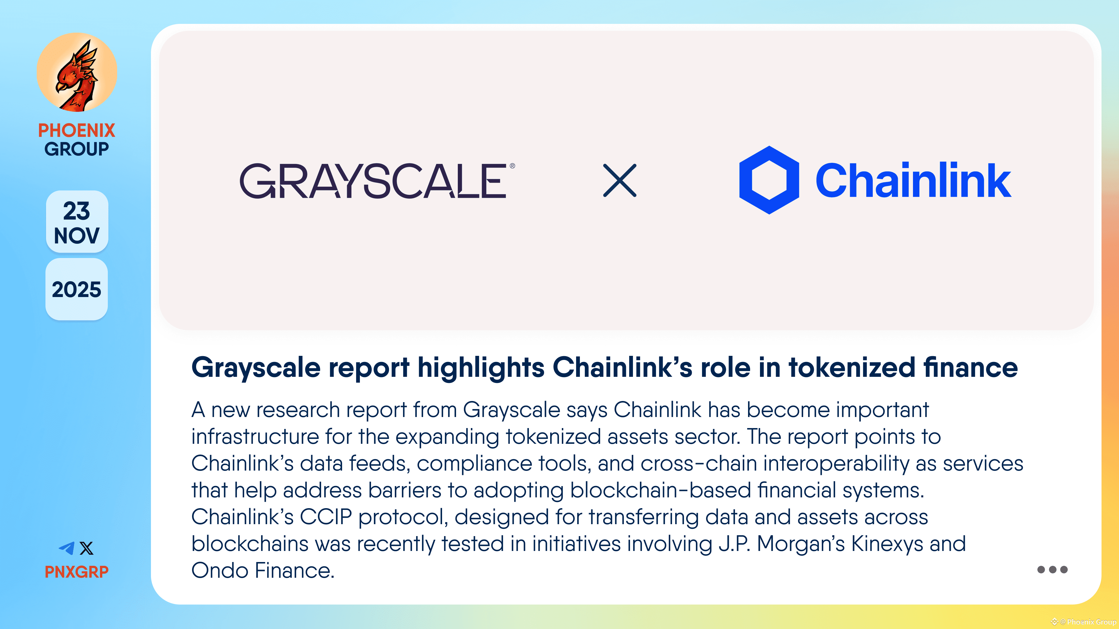 Grayscale report highlights Chainlink’s role in tokenized | Phoenix ...