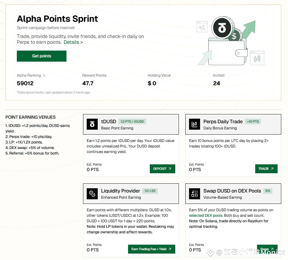 StandX testnet points activity Perps Alpha Sprint Campaign | 加密小师妹 ...
