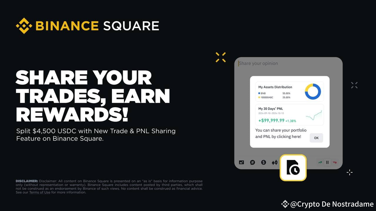 Introducing our new Trade & PNL Sharing feature on Binance S | Crypto De Nostradame on Binance ...