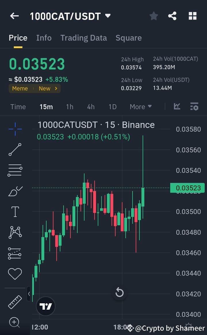 🐾 $1000CAT / USDT Market Update $1000CAT is purring its way | Crypto by Shameer on Binance Square