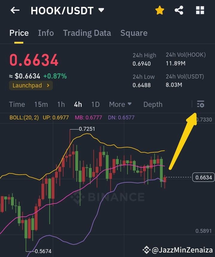 $HOOK next pump in my own prediction $0.73 or above not a fi | JazzMinZenaiza on Binance Square