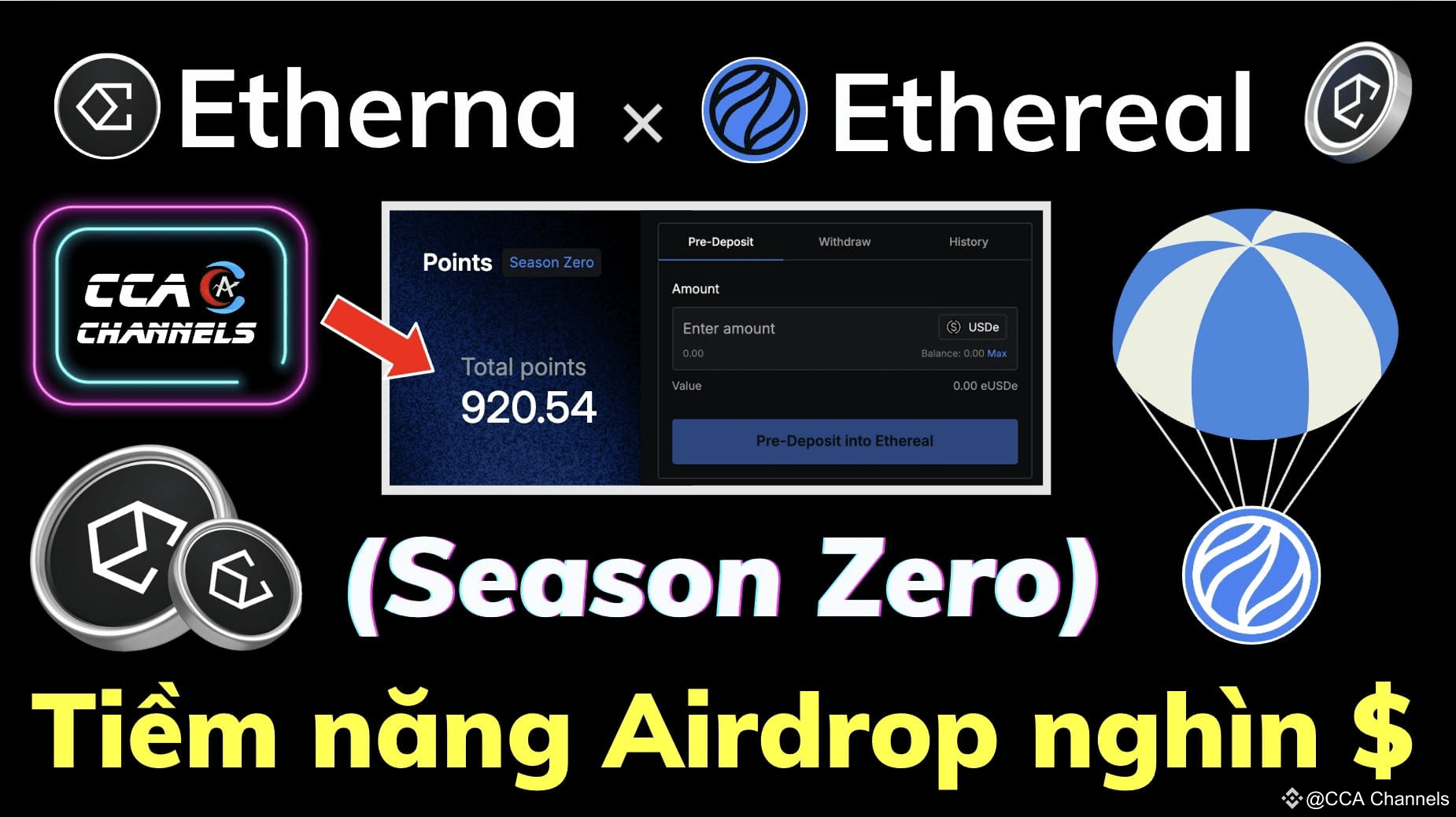 Airdrop Ethena x Ethereal - Season Zero (Potential airdrop o | CCA Channels on Binance Square