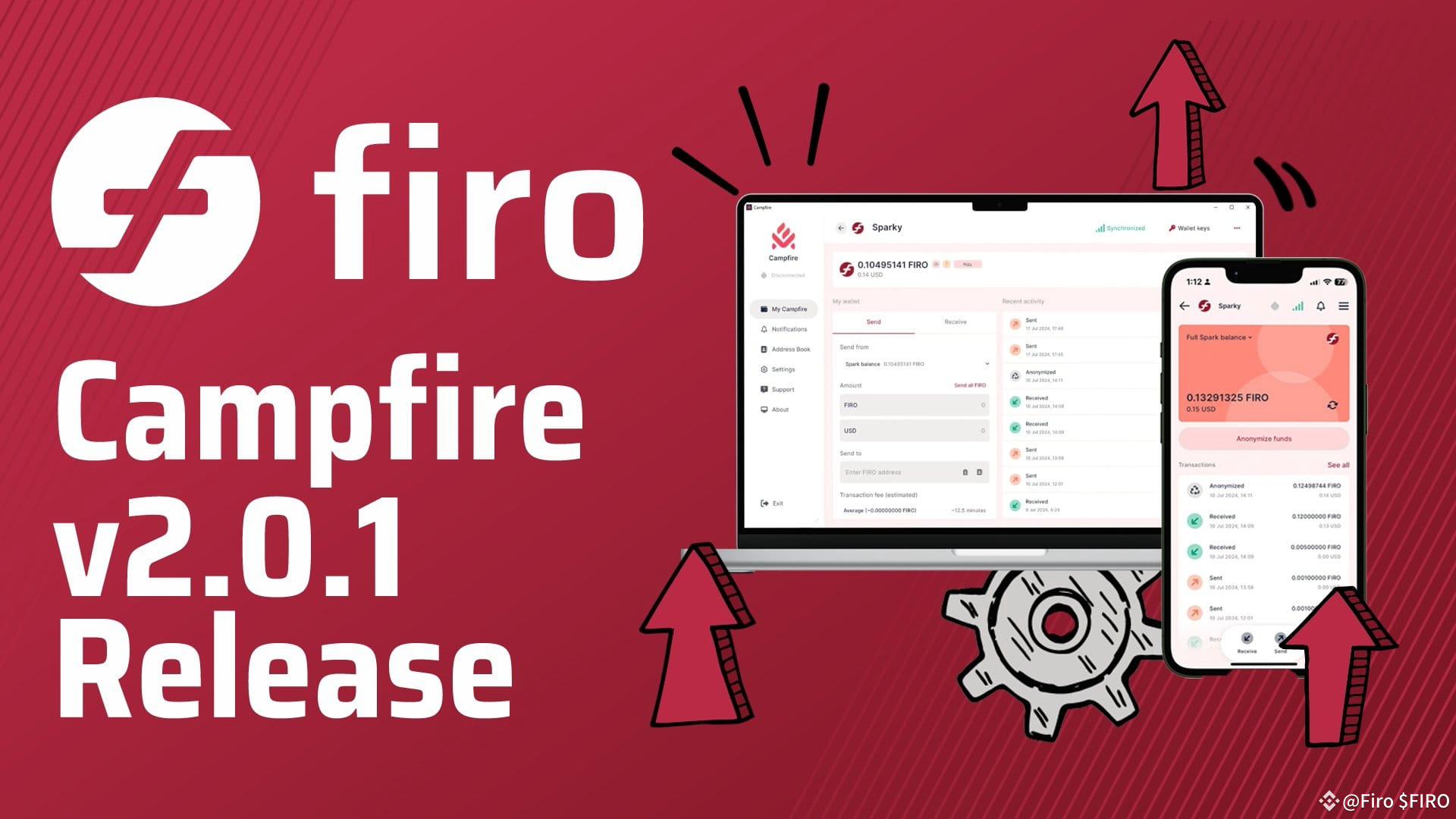 📱Campfire v2.0.1 Release 🏕 🔥 This release improves use | Firo $FIRO on Binance Square