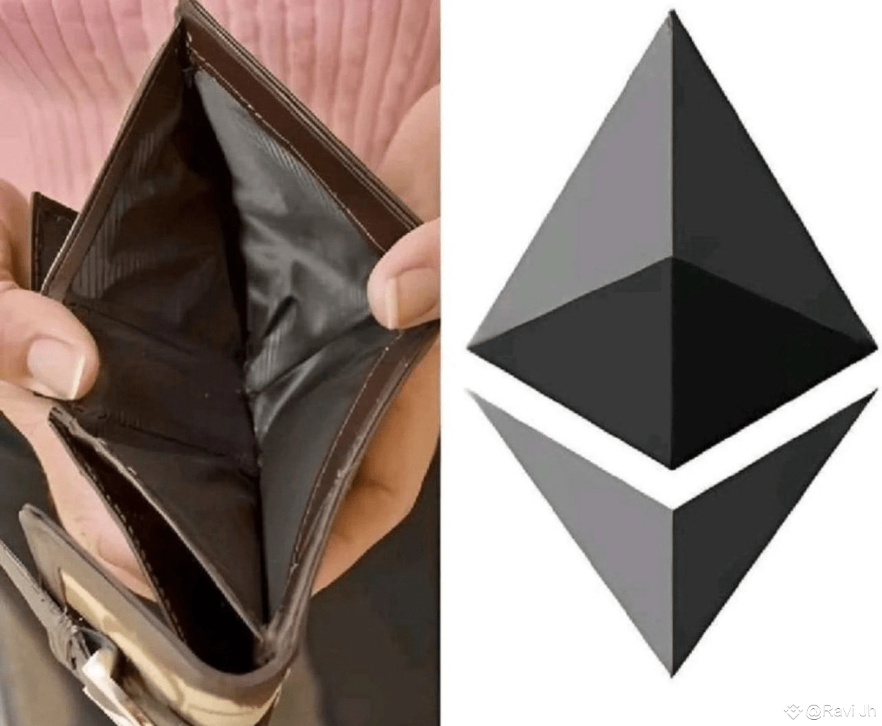 This is how 👇my $ETH Wallet looks like🥲 | Ravi Jh on Binance Square