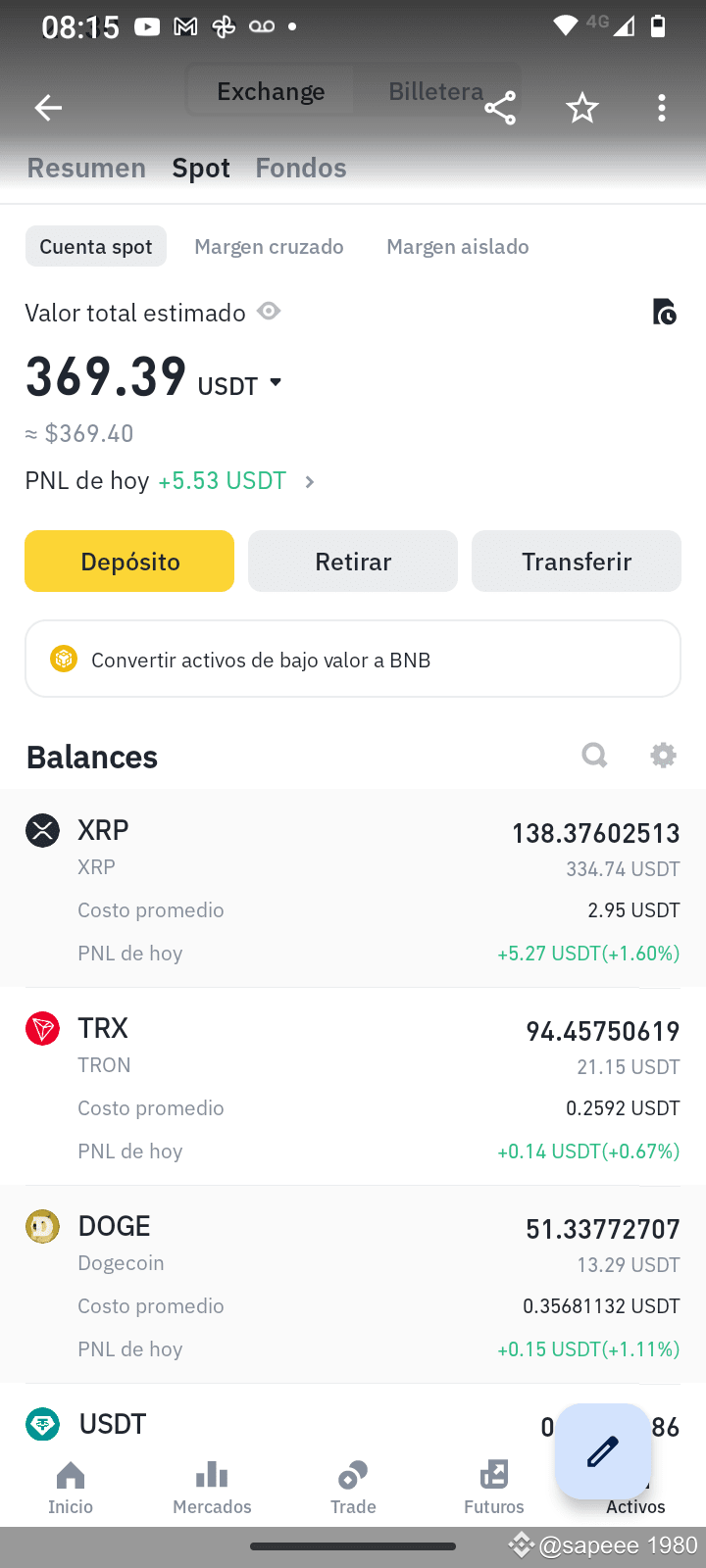 can someone explain to me why I have almost the same in USDT | sapeee ...