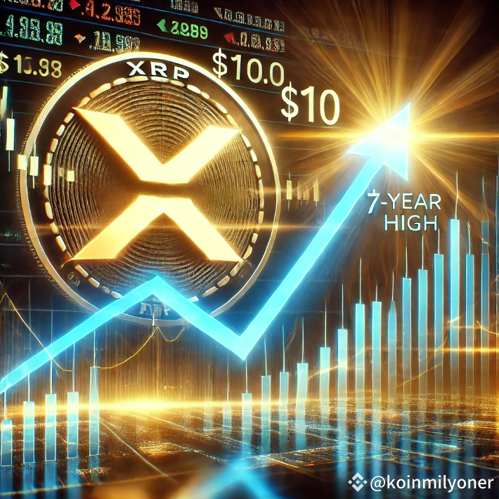 XRP Hits 7-Year High: Experts Target $10 In a record move, | koinmilyoner on Binance Square