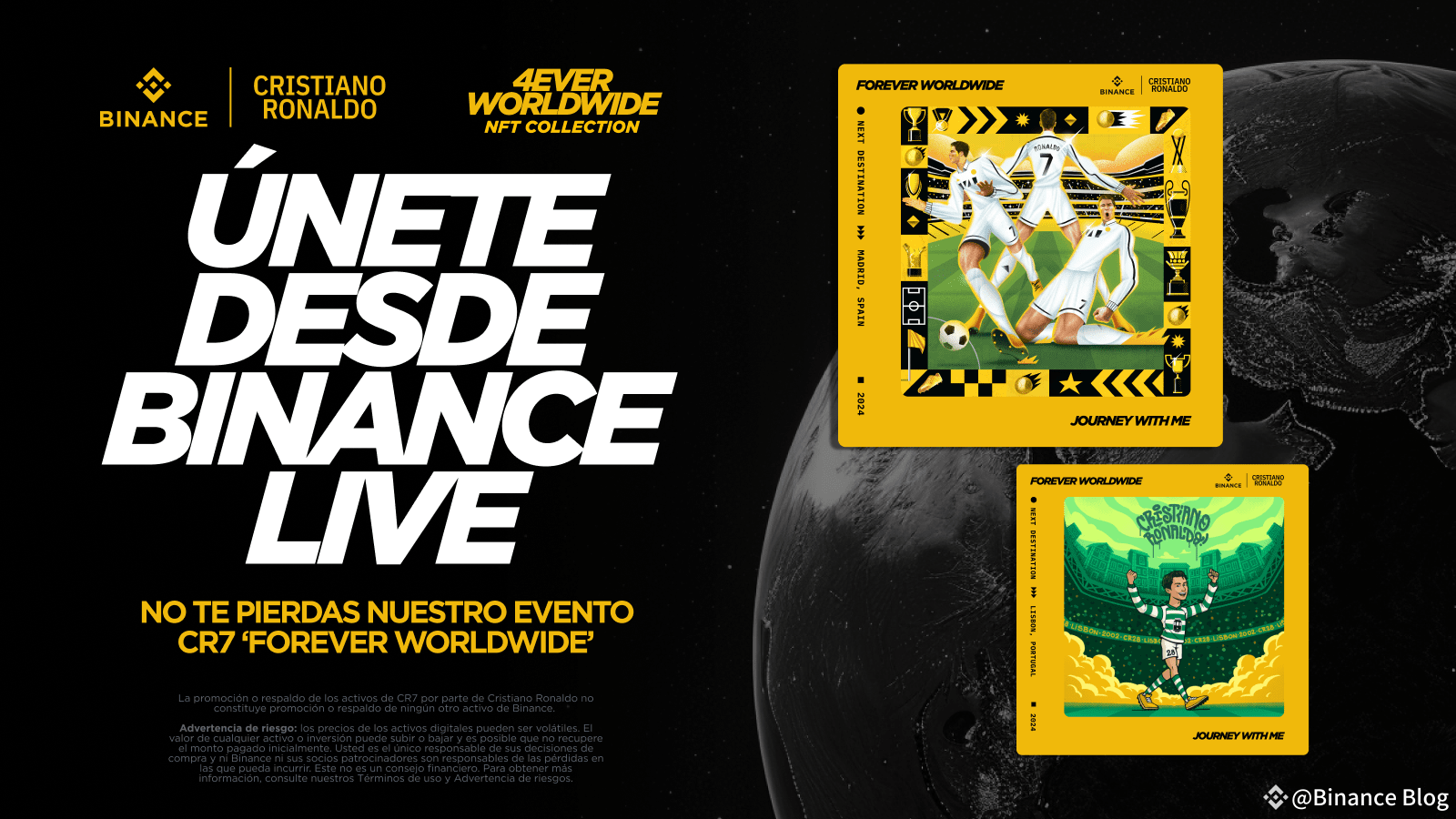 Don't miss the Binance Live event on CR7 Forever Worldwide with free NFTs | Binance Blog on ...