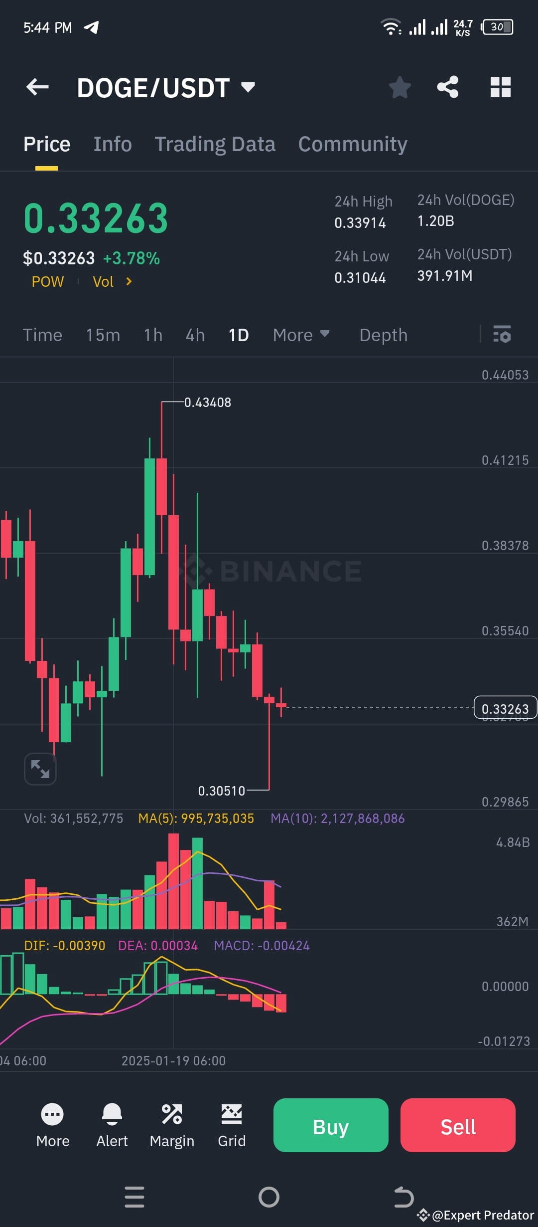 $DOGE coin Price Prediction: January 29-31, 2025 As Dogecoi | CHÂRT ...