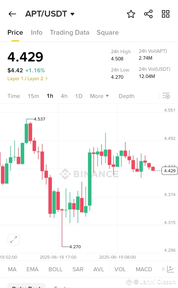 $APT /USDT – LONG TRADE SIGNAL 🟢 STRONG REBOUND FROM $4. | Janni Olsson on Binance Square