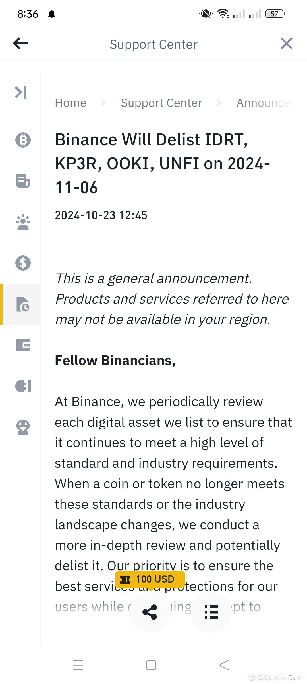 delisted list of binance | Kshitiz-Gaire on Binance Square