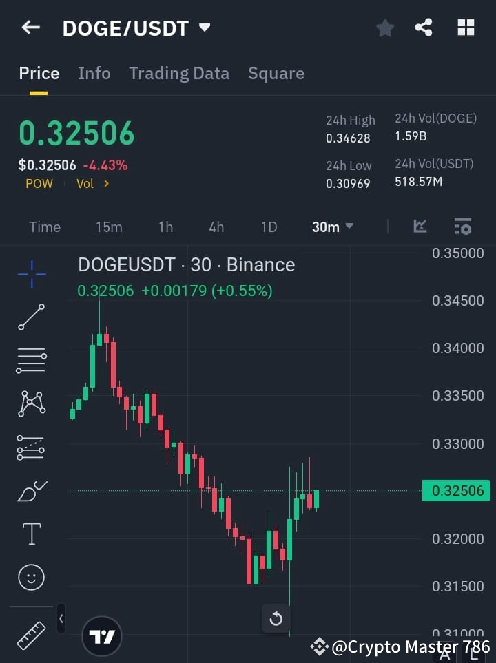 $DOGE /USDT Bull Run Alert! 🚀🔥 Current Price: $0.32506 Bu | Crypto Master 786 on Binance Square