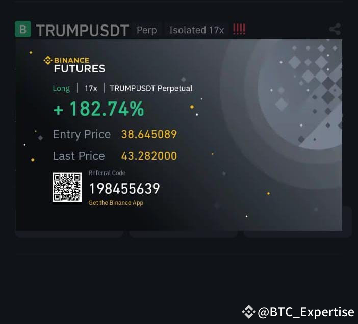 Latest +182.74% Profit with #Trump's Coin🤑 Visit Profile Fo | BTC ...