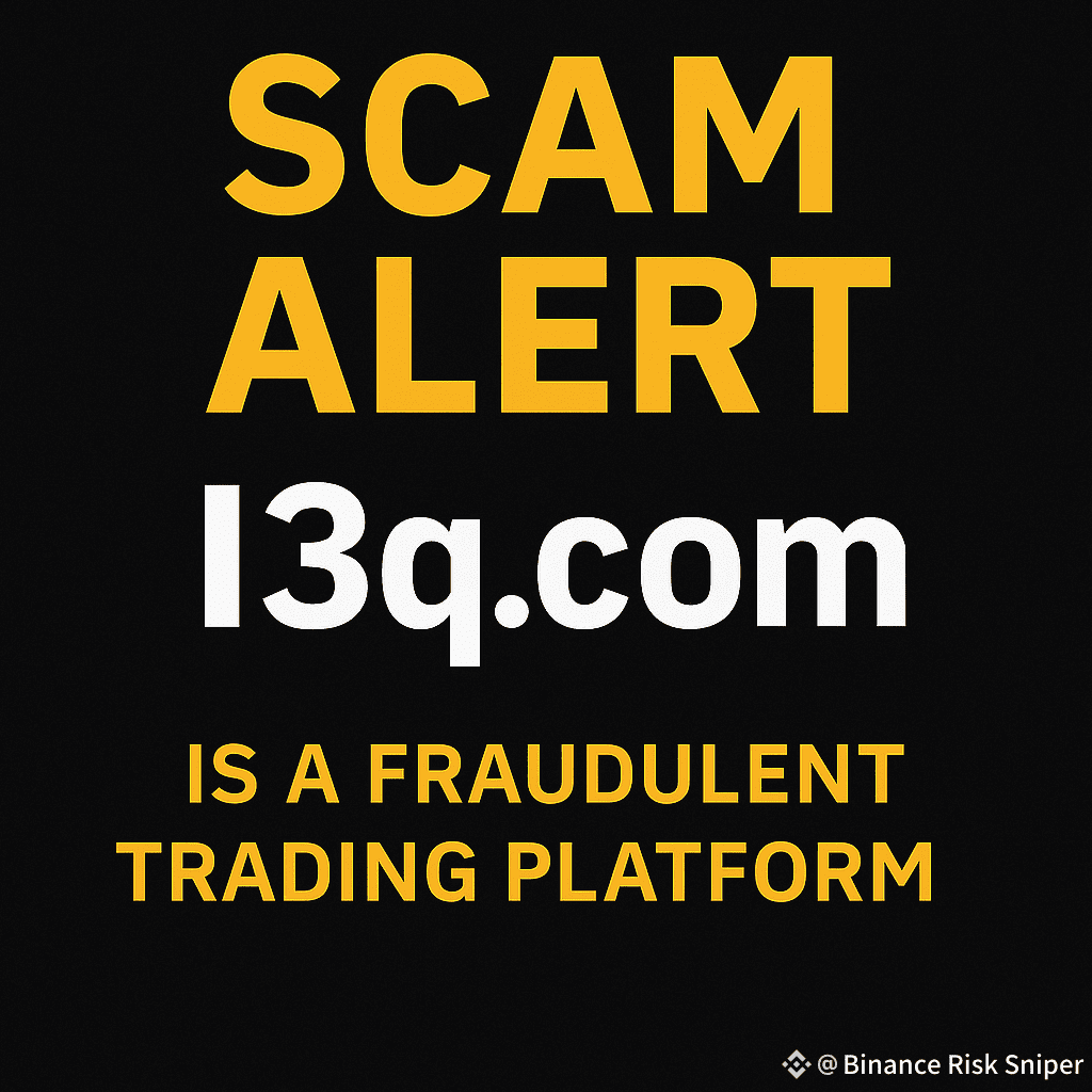 🚨 Scam Alert: I3q.com Is a Fraudulent Trading | Binance Risk Sniper on ...