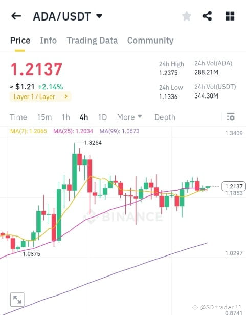 🚀 $ADA /USDT Price Action – A Bullish Trend in the Making! | SD trader 11 on Binance Square