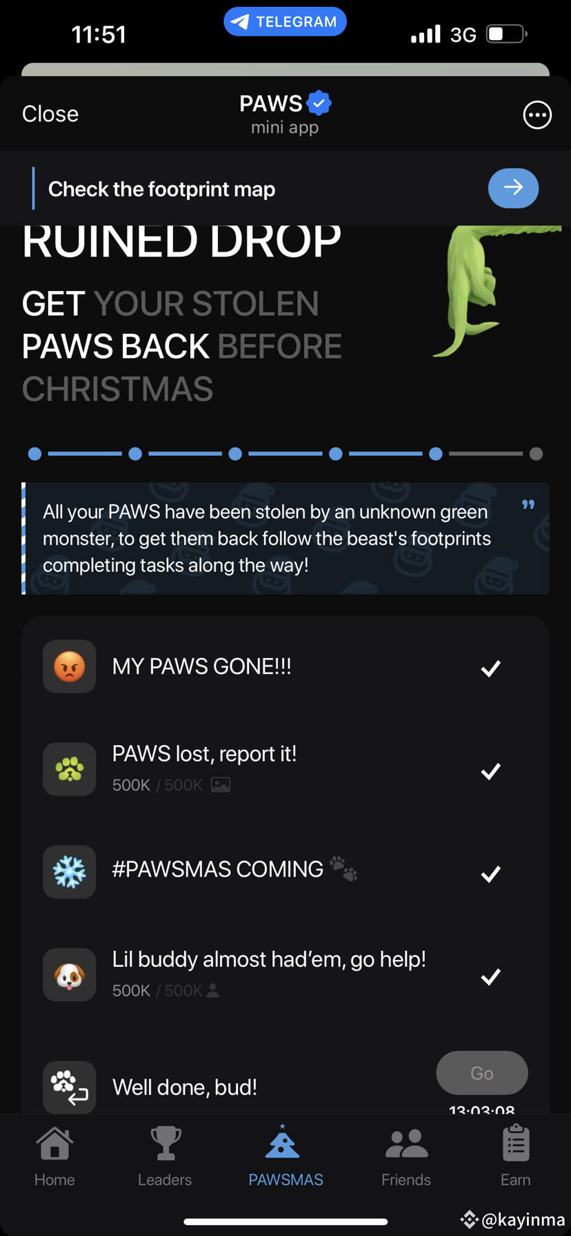 Quickly go do the PAWS tasks so you can recover your paws. D | kayinma ...