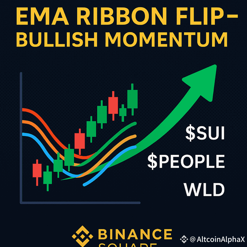 🧵 #EMA RIBBON FLIP – 3 COINS JUST WENT BULLISH! These #al ...