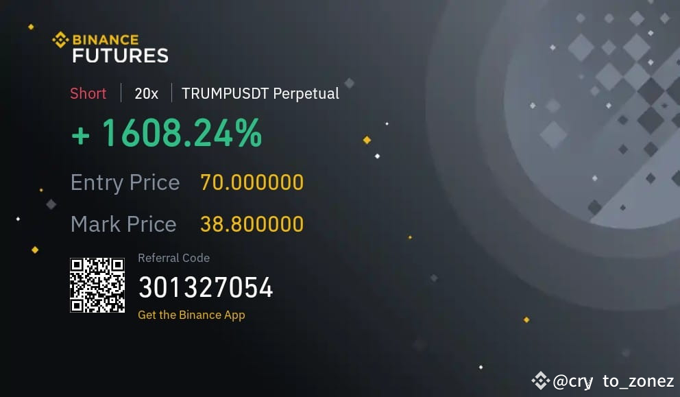 $TRUMP Thank you guys, im done now enjoying free money, will | crypto_zonez on Binance Square