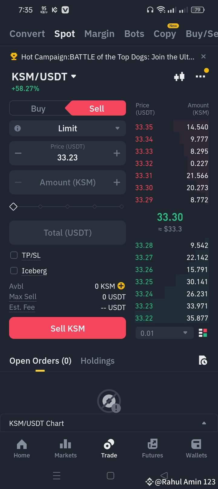 KSMUSDT #KSM/USDT | Rahul Amin 123 on Binance Square