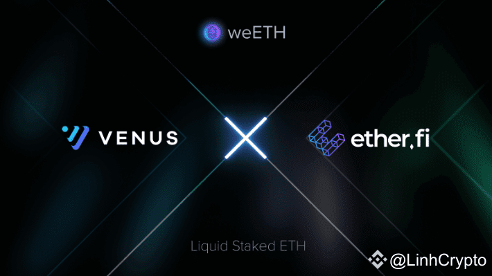 weETH of EtherFi is now supported on Venus Ethereum. weETH i ...