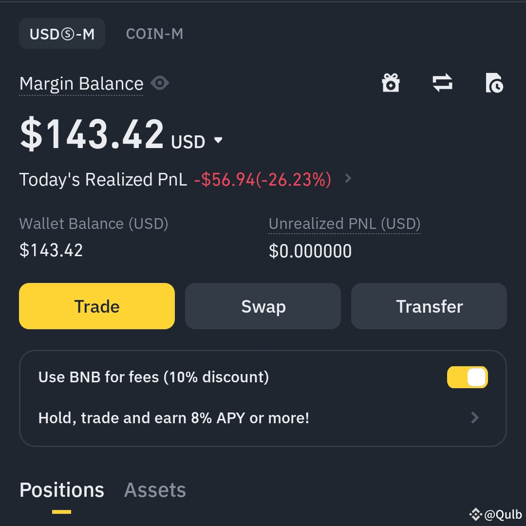 First small goal CHALLANGE 143 $ to 1000 $ InshaAllah | Qulb on Binance ...