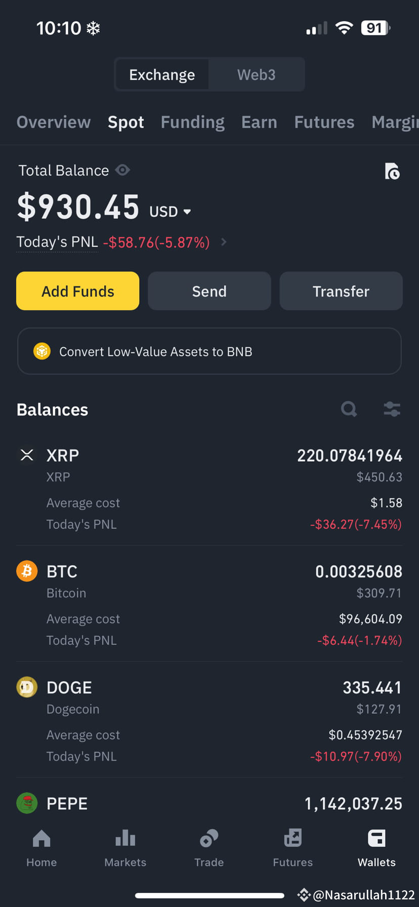 Way to lose 🥲 | Nasarullah1122 on Binance Square