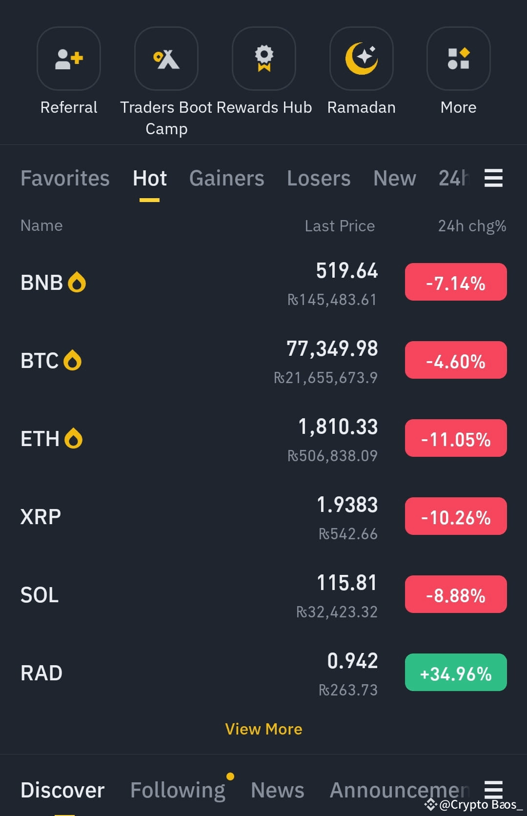All crypto prices are down very badly and also solana 😌👇 ️ | Crypto Bros_ on Binance Square