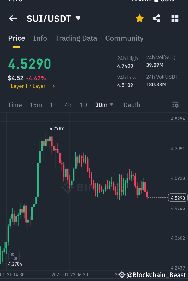 🚨 $SUI /USDT Short Trade Signal 🚨 Market Overview: $SUI/U | Blockchain_Beast on Binance Square