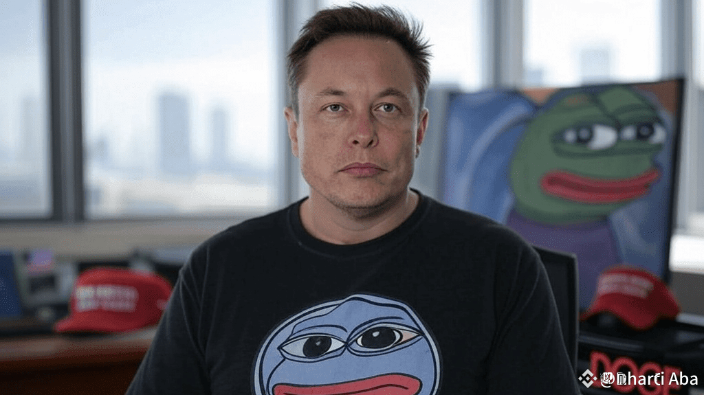 Musk’s Wild Desk Pic: Doge, MAGA, and Pepe Walk Into a Room | Dharti ...