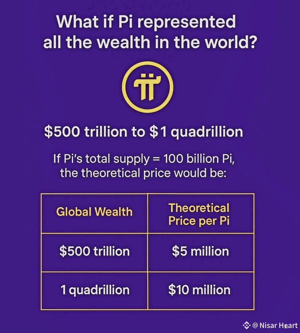 Imagine that Pi represents all the money in the world. Total | Nisar ...
