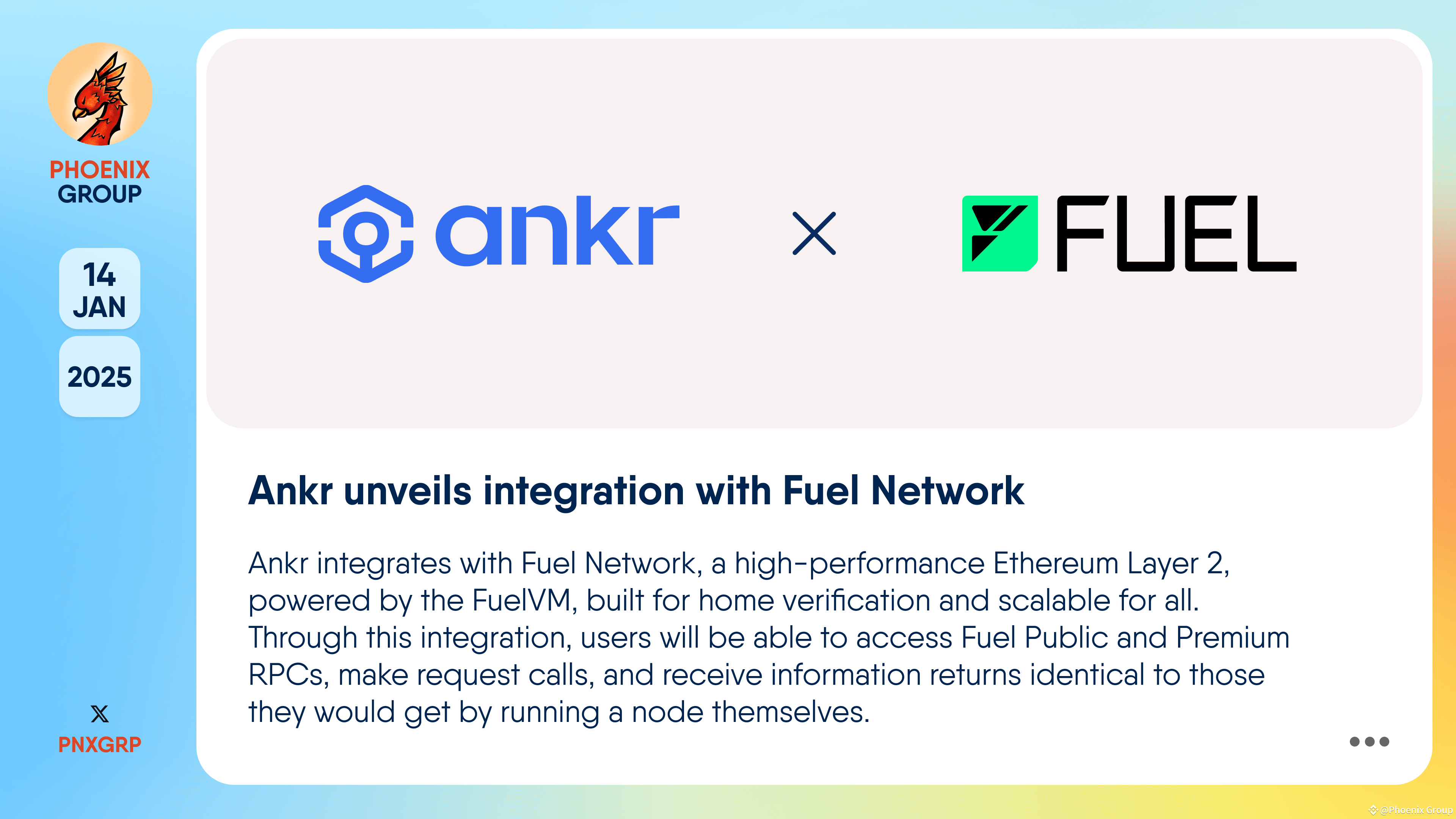 Ankr unveils integration with Fuel Network #Ankr integrate | Phoenix ...